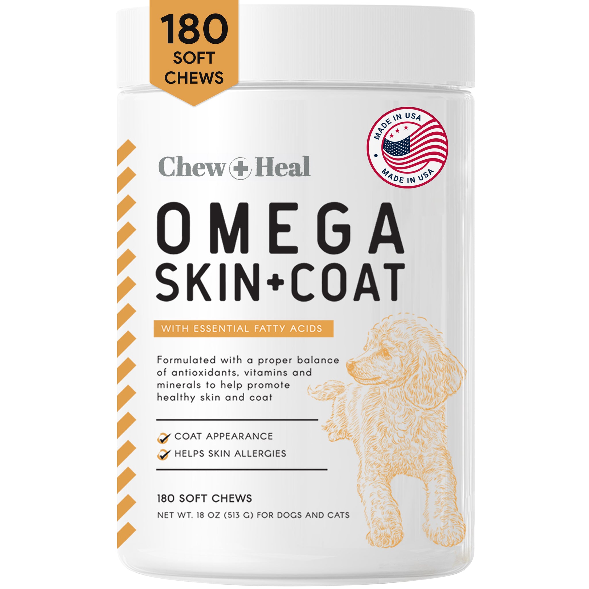 Omega Supplement For Dogs - Chew and Heal